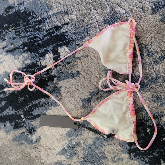 triangl swimwear | Swim | Pink Cheetah Print Velvet String Bathing Suit ...